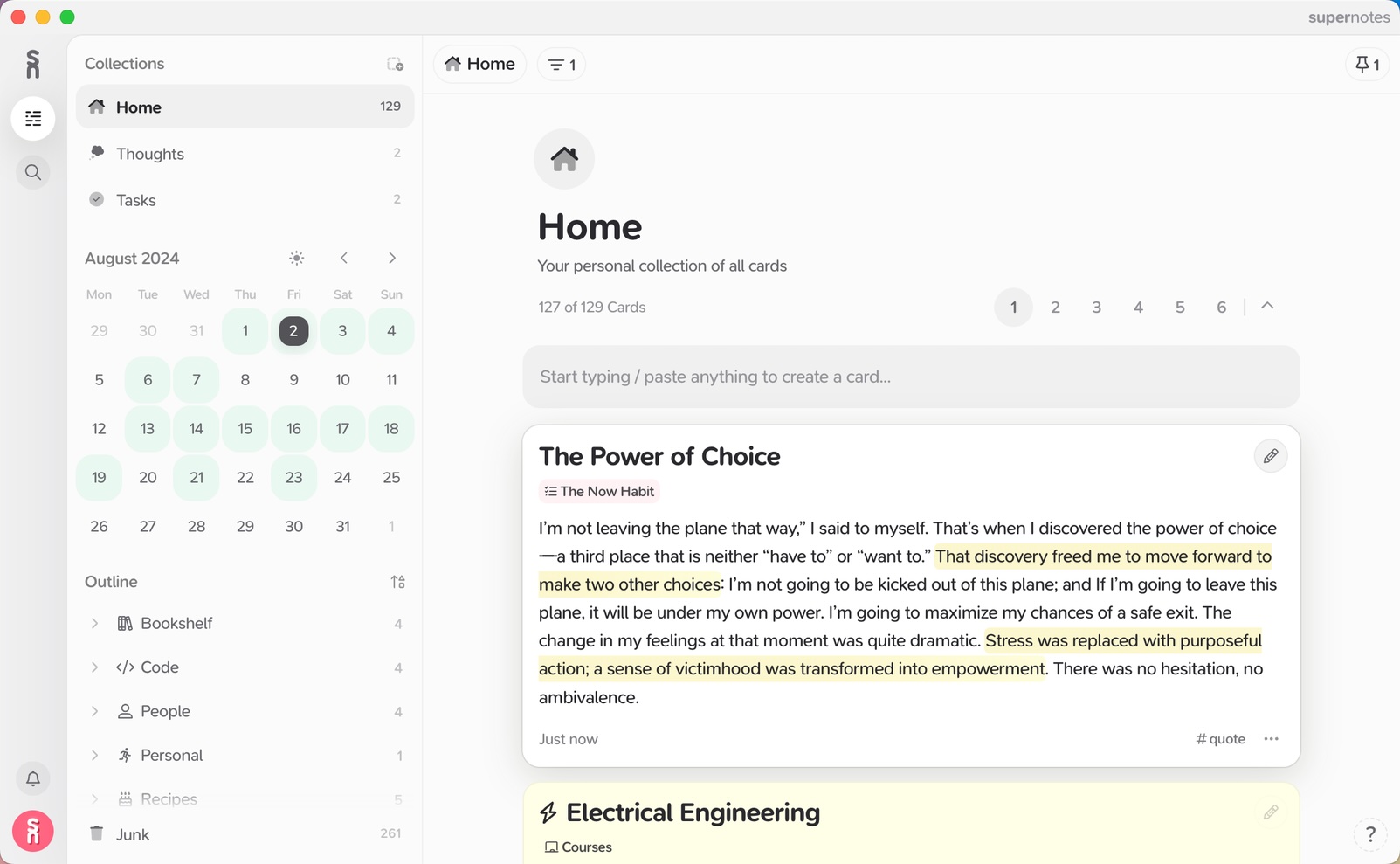 Create your own collections of notes | Supernotes