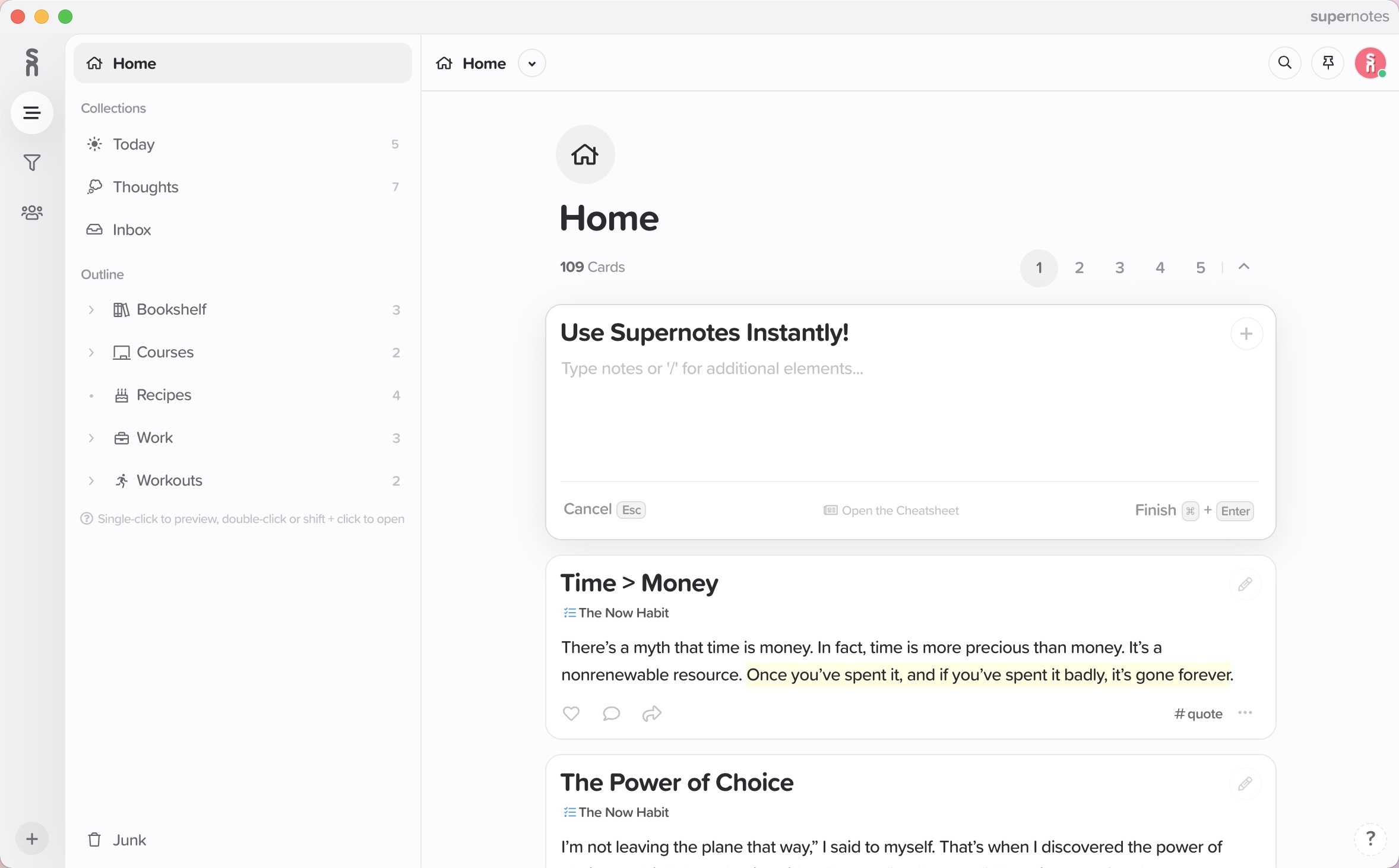 Interact with your notes faster than you can blink | Supernotes