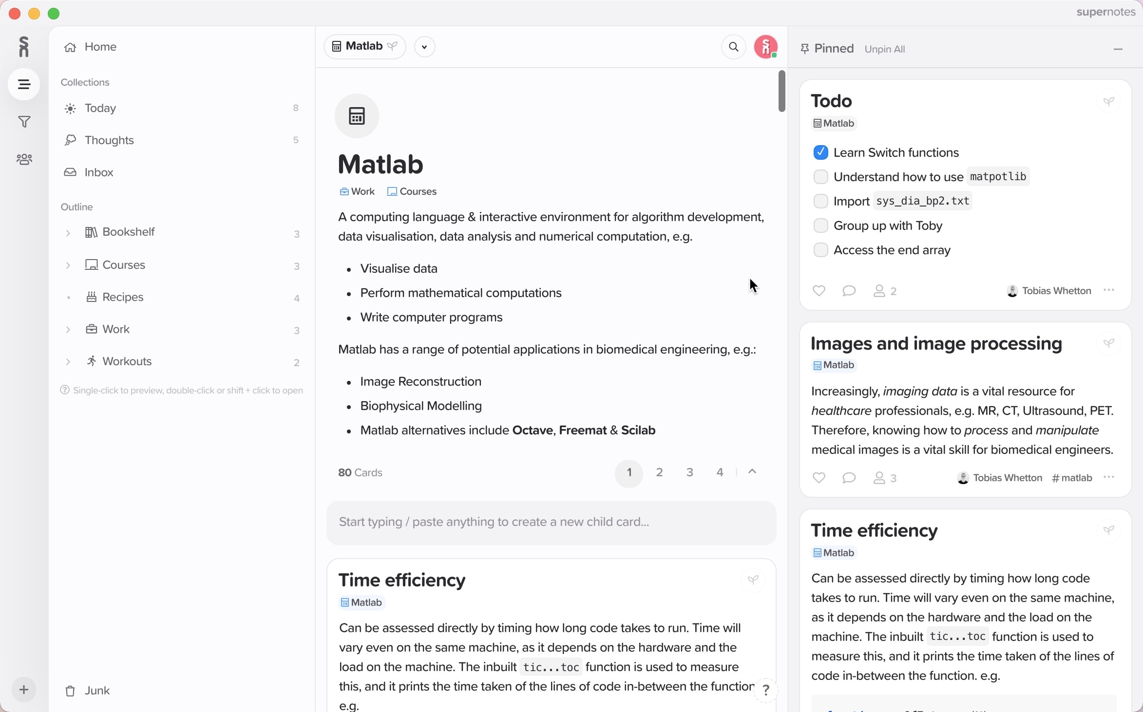 Pin up your important notecards | Supernotes