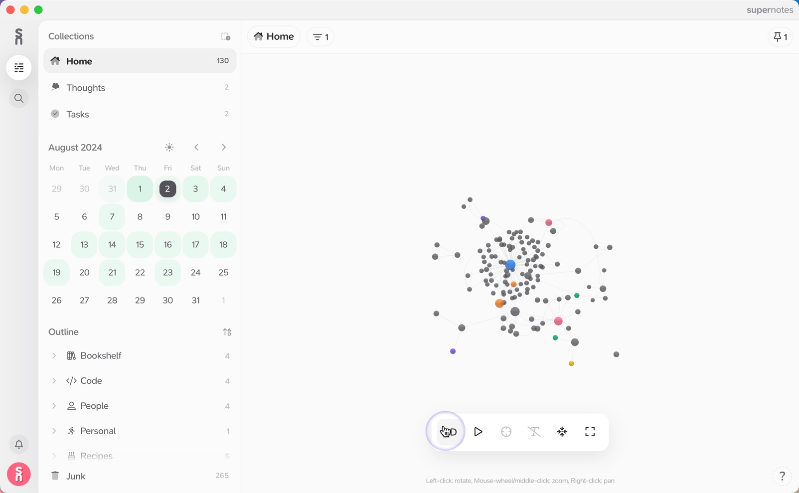 Explore your knowledge in 2D and 3D | Supernotes